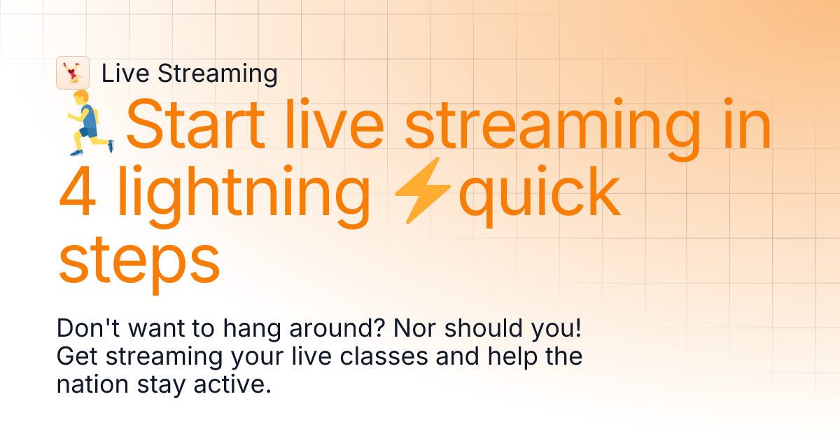 🏃‍♂️Start live streaming in 4 lightning ⚡️quick steps | Live Streaming